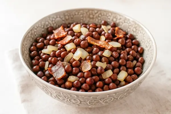Grey Peas with Bacon Recipe - A Travel Blog